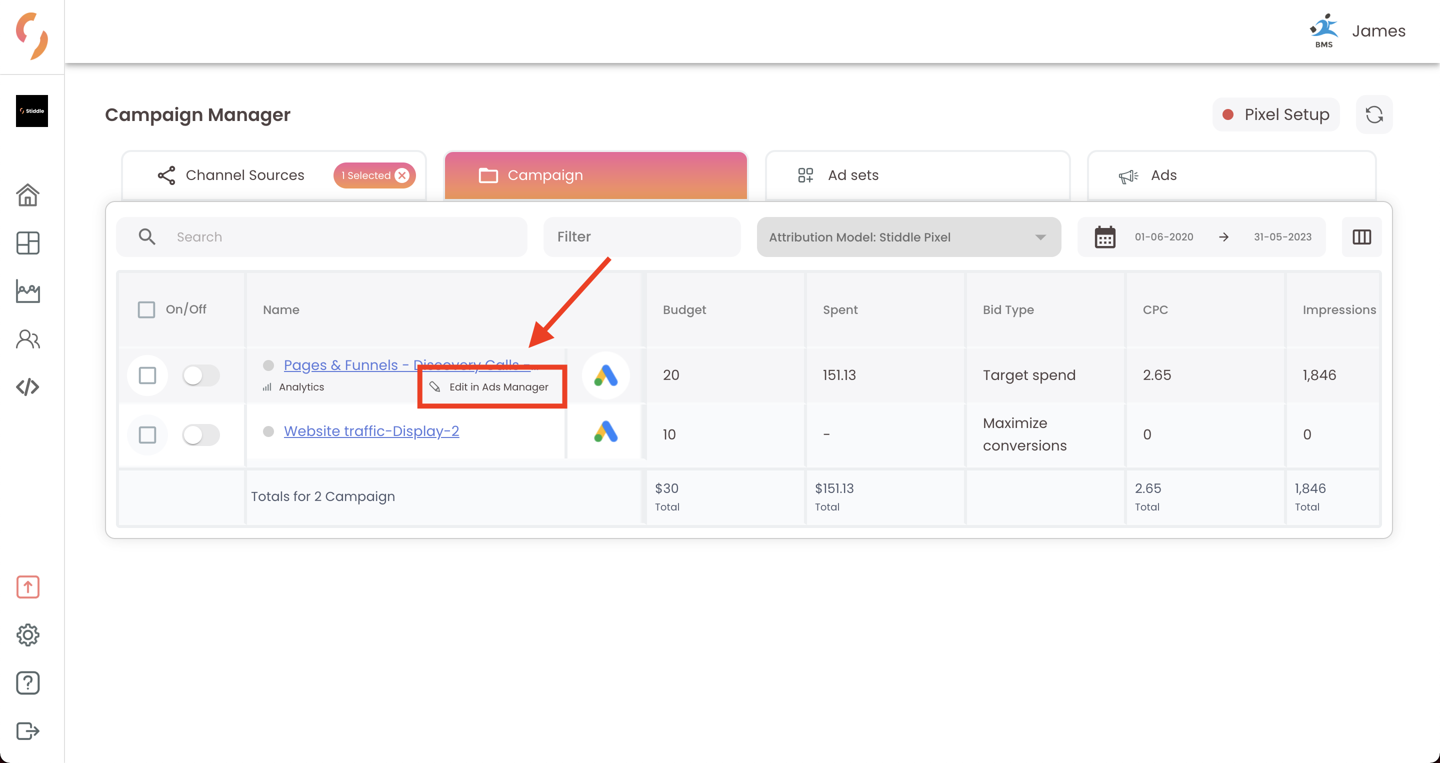 How Do I Edit My Google Campaigns From The Stiddle Campaign Manager 