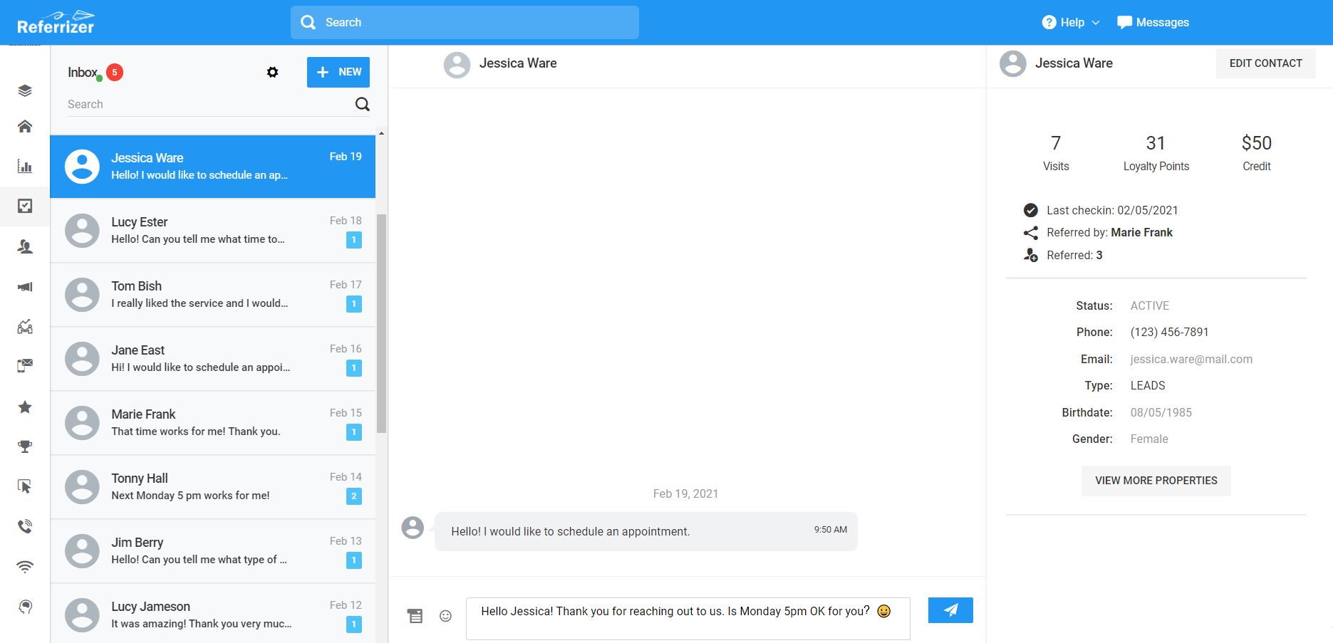 Introducing INBOX - Referrizer's New 2-Way Messaging Platform Introducing INBOX - Referrizer's New 2-Way Messaging Platform